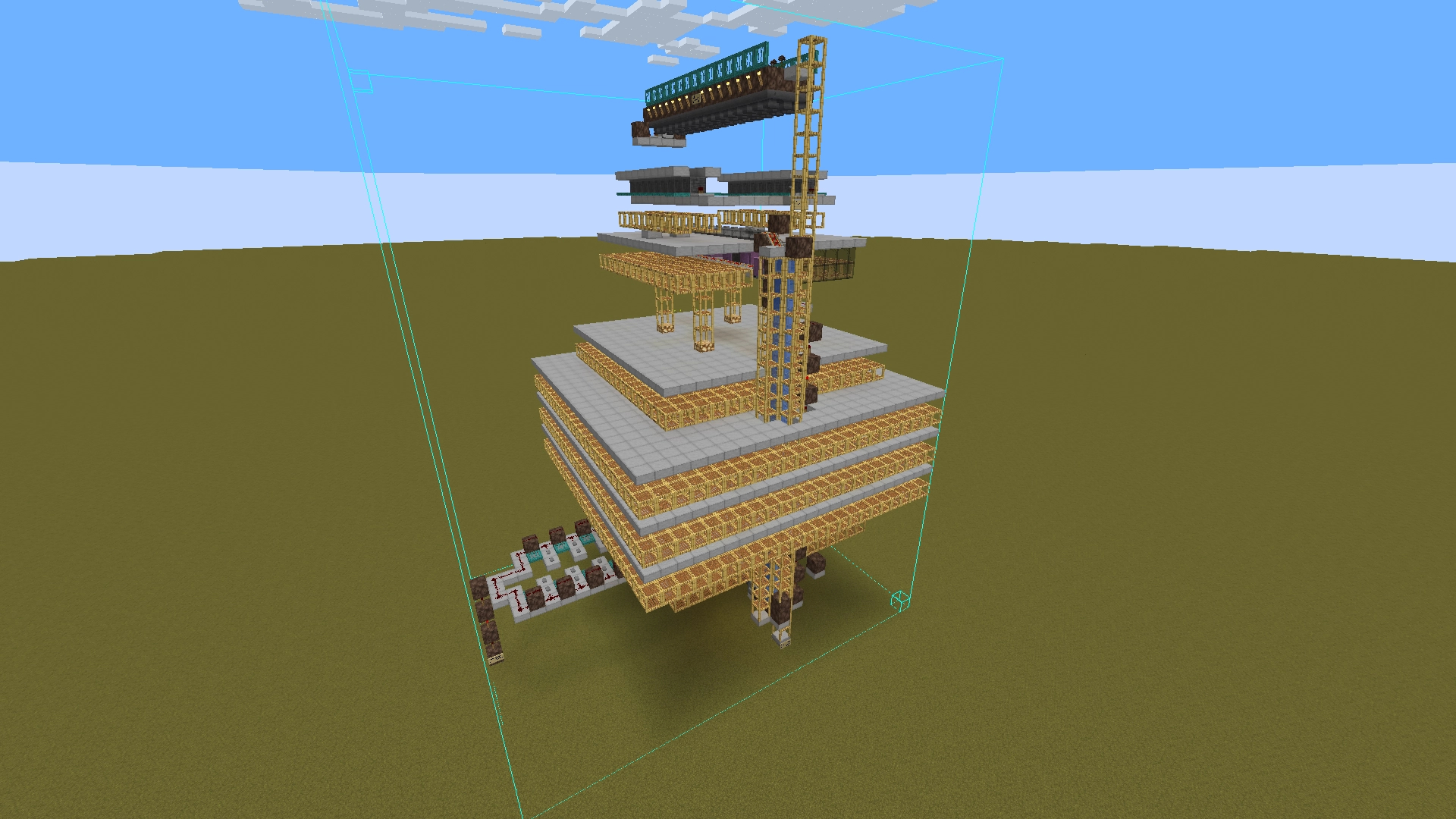 scaffolding shulker farm Minecraft Schematic